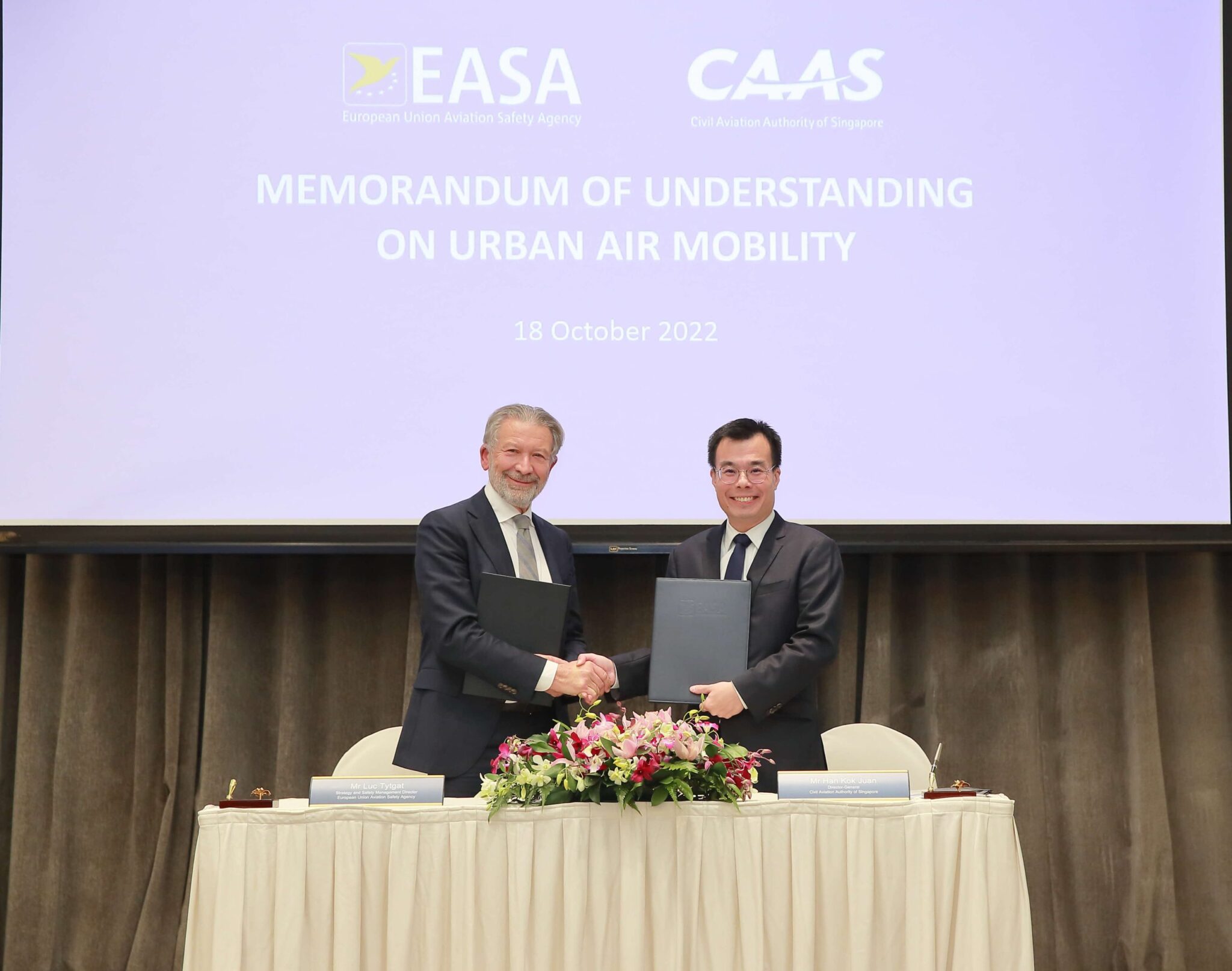 CAAS and EASA Air Regulators Sign MoU for UAM - eVTOL Insights