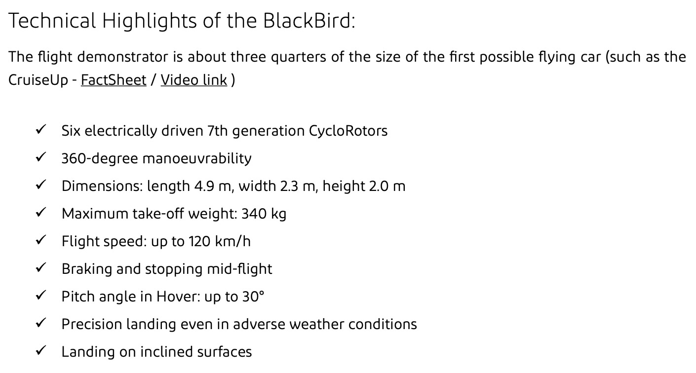 CycloTech Presents: “The BlackBird Demonstrator!” - eVTOL Insights
