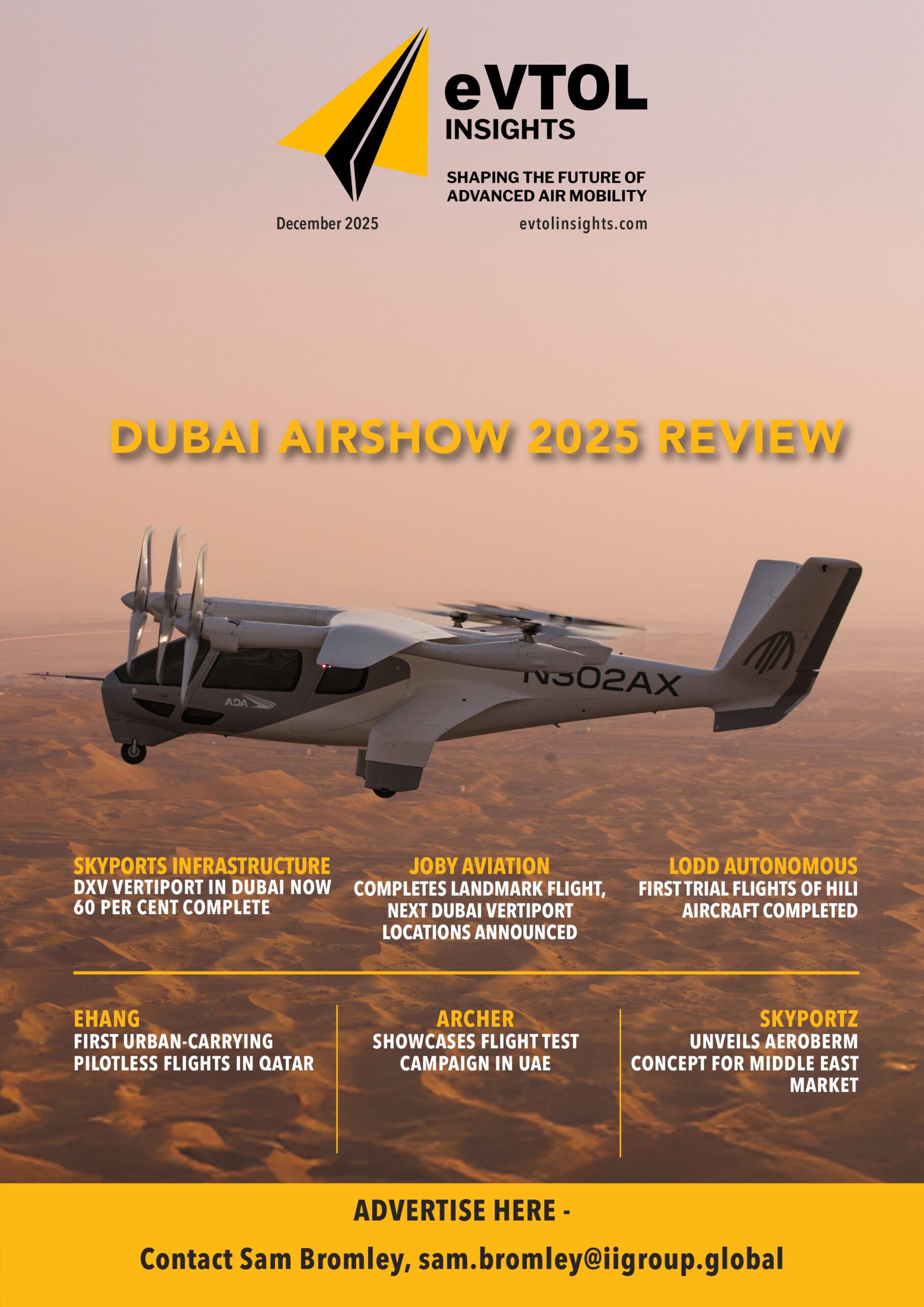 eVTOL Insights’ Releases November/December Edition of Its Digital ...